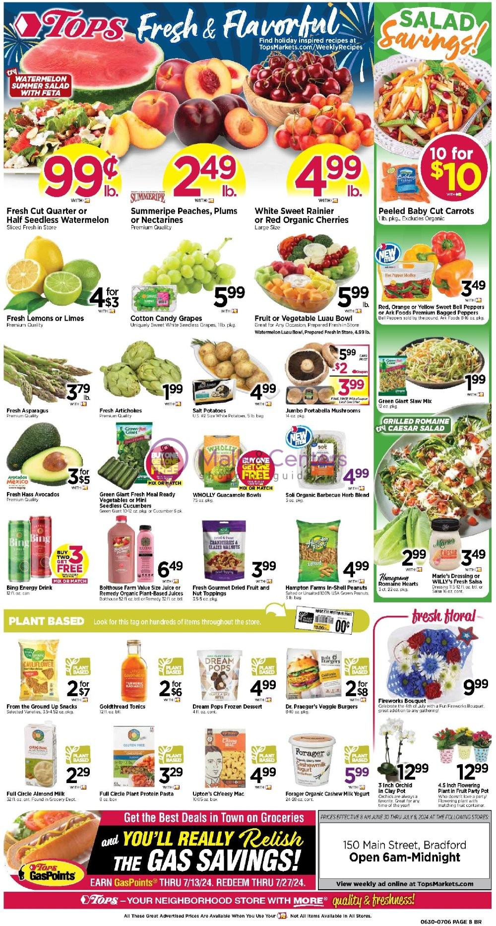 Tops Markets Weekly ad valid from 06/30/2024 to 07/06/2024 - MallsCenters