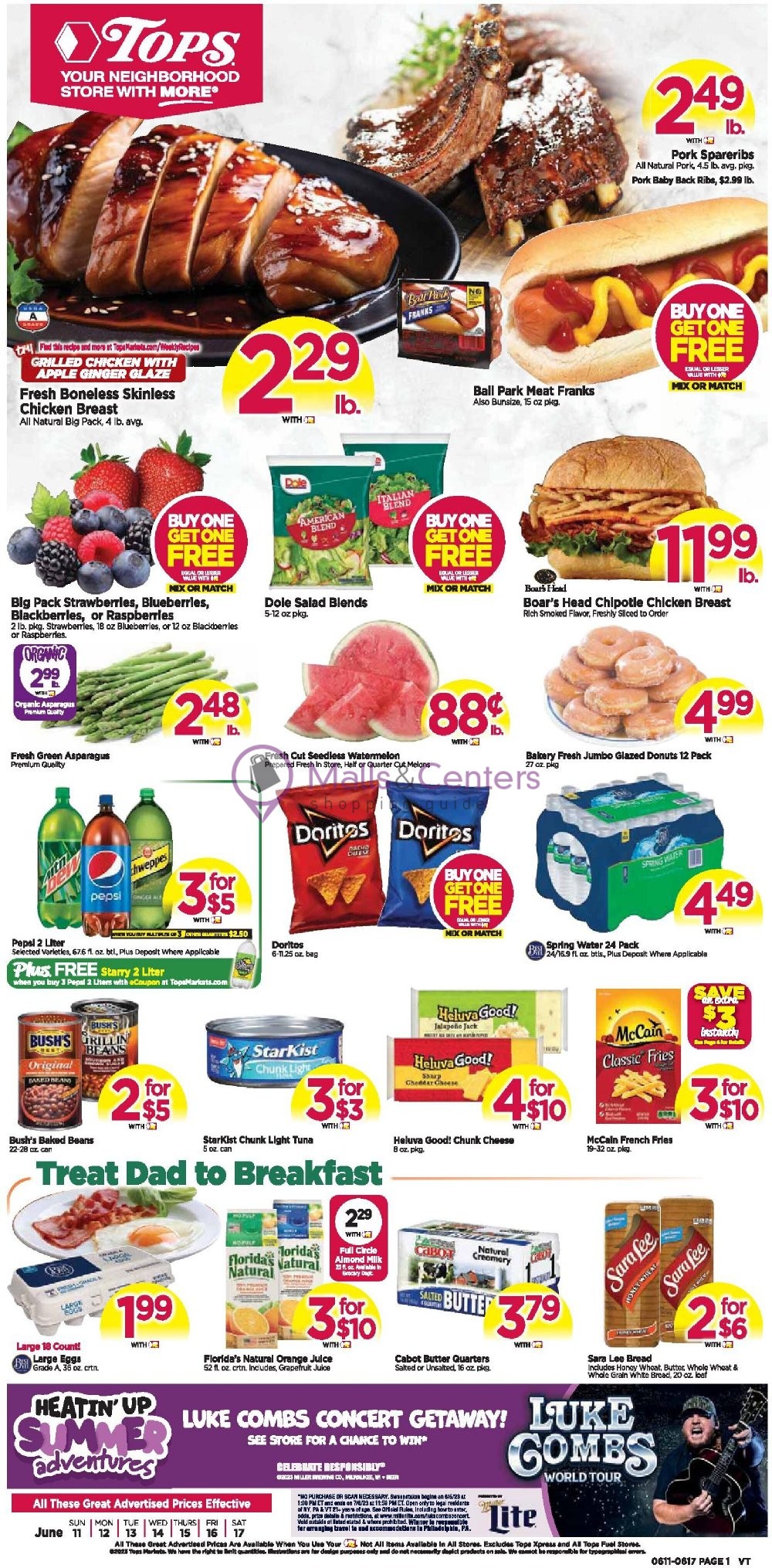 Tops Markets Weekly ad valid from 06/11/2023 to 06/17/2023 - MallsCenters