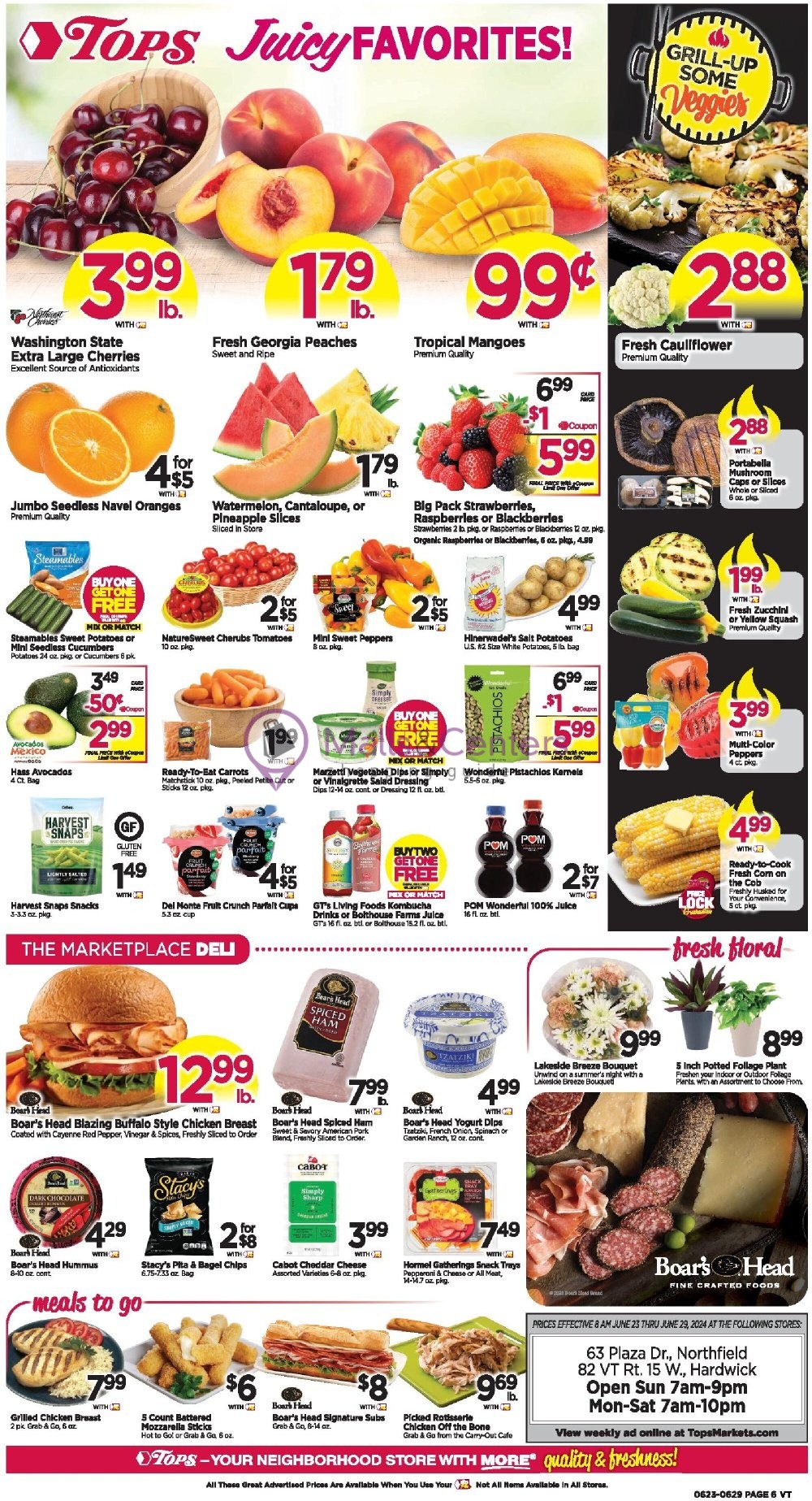 Tops Markets Weekly ad valid from 06/23/2024 to 06/29/2024 - MallsCenters