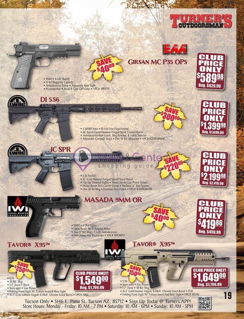 Turner's Outdoorsman Weekly Ad - sales & flyers specials - MallsCenters