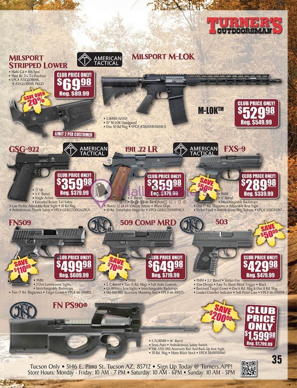 Turner's Outdoorsman Weekly Ad - sales & flyers specials - MallsCenters