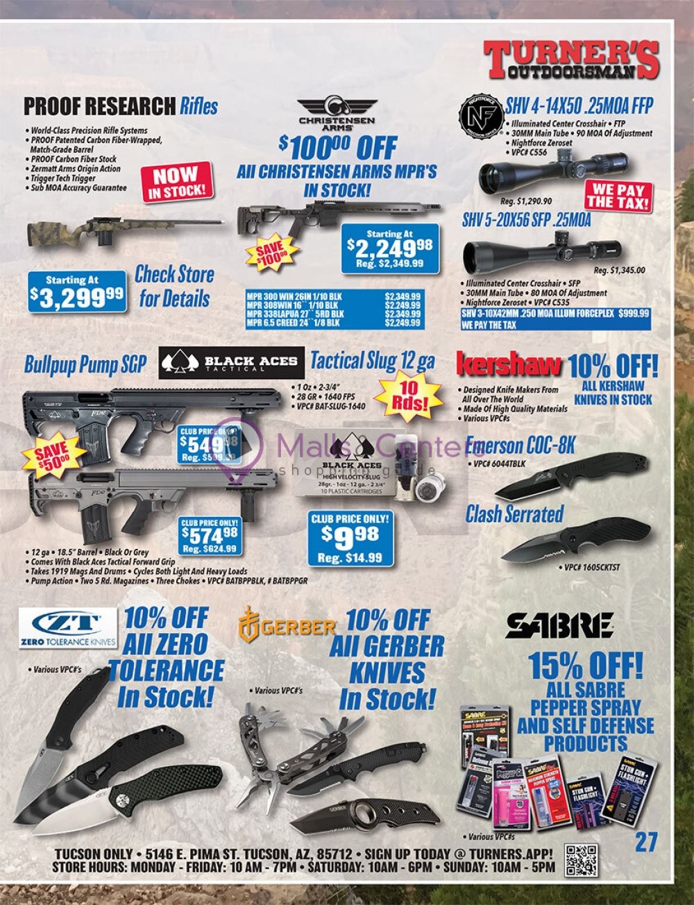 Turner's Outdoorsman Weekly Ad - sales & flyers specials - MallsCenters