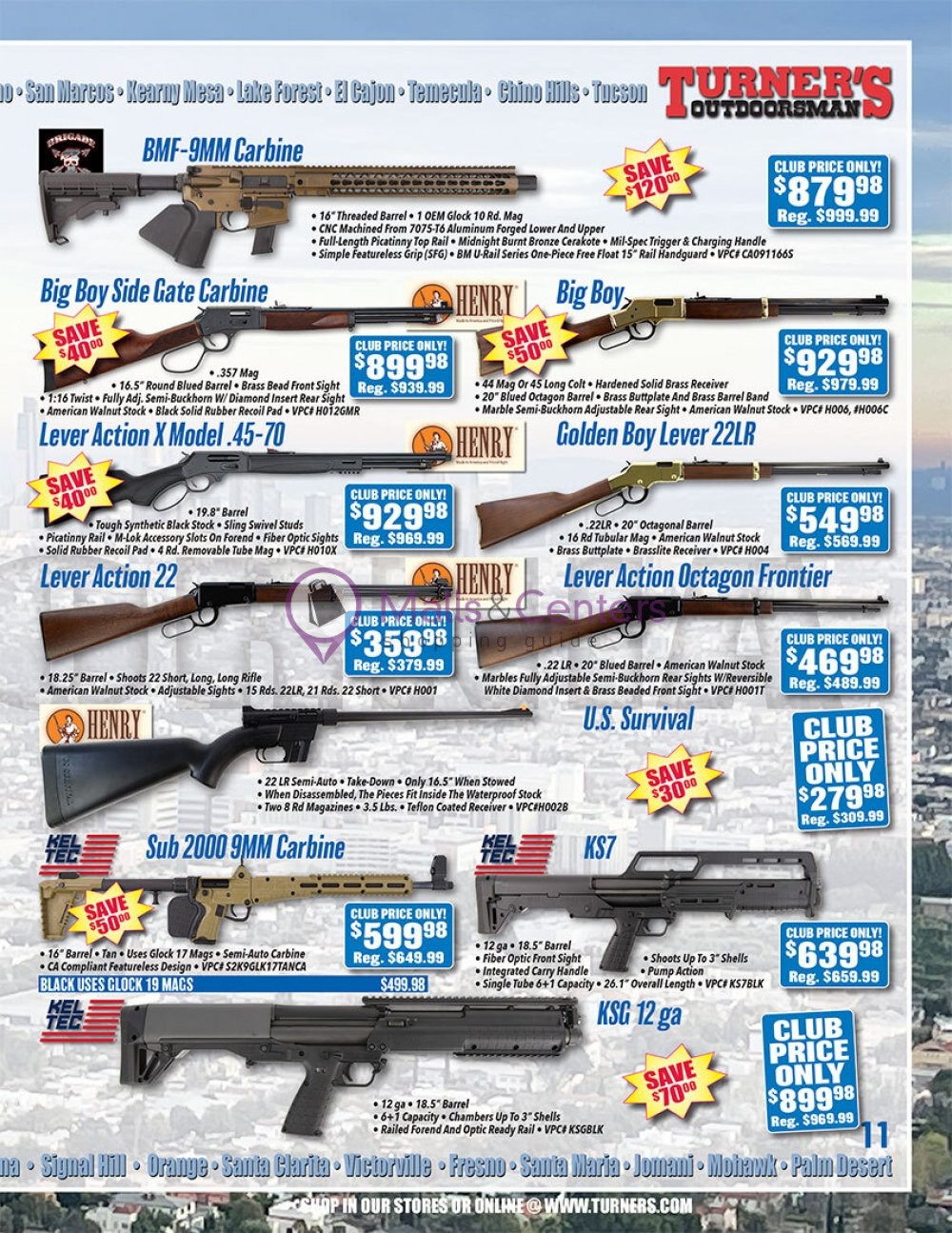 Turner's Outdoorsman Weekly Ad - sales & flyers specials - MallsCenters