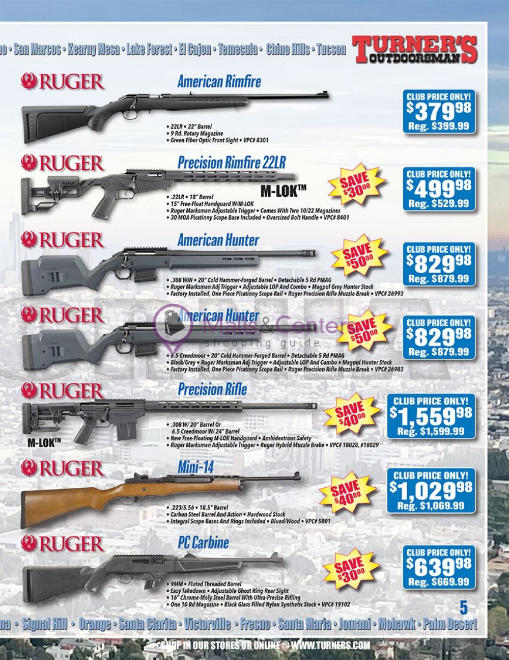 Turner's Outdoorsman Weekly Ad - sales & flyers specials - MallsCenters