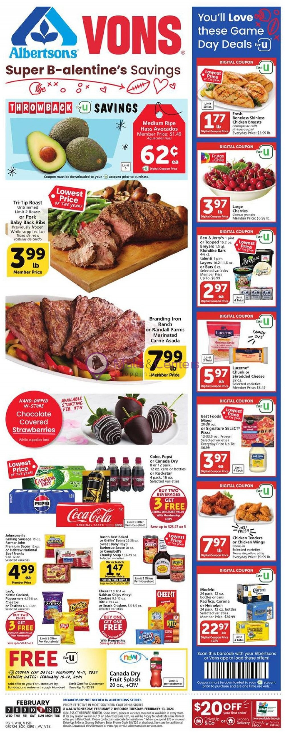 Vons Weekly Ad, from Wed, 2/7/2024 - sales & flyers specials - MallsCenters
