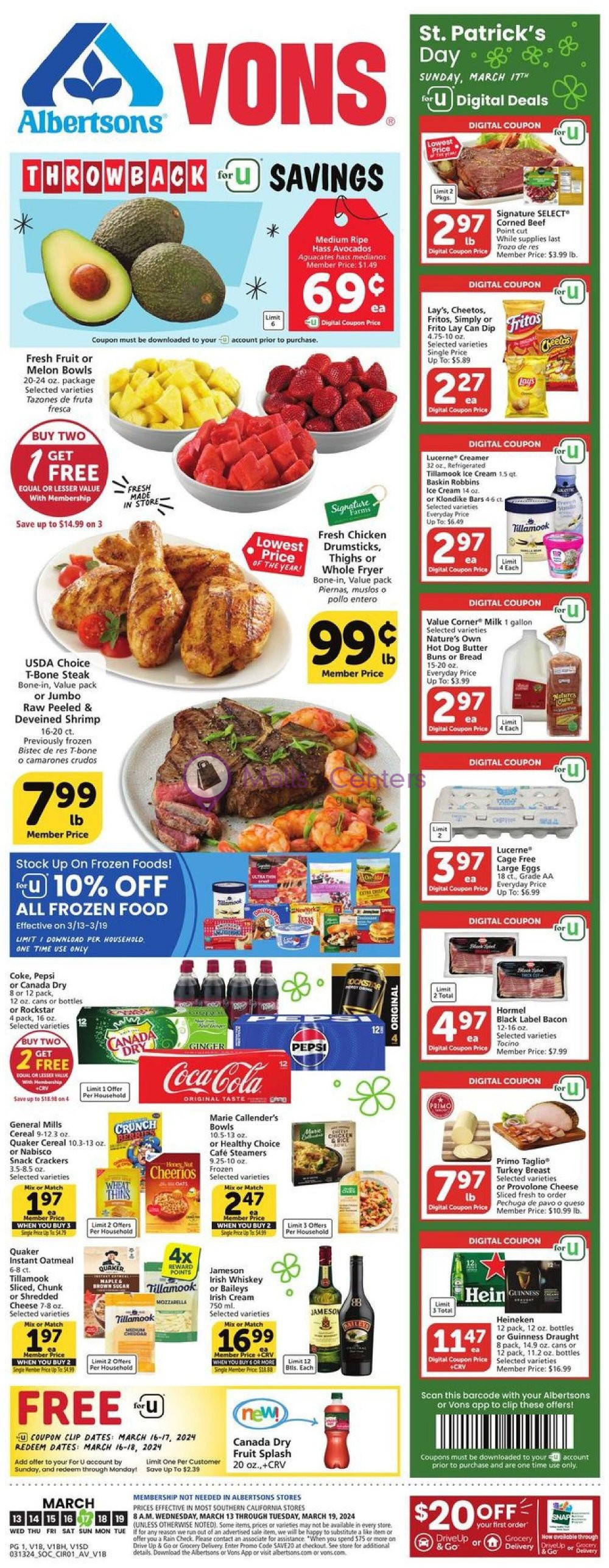 Vons Weekly ad valid from 03/13/2024 to 03/19/2024 - MallsCenters