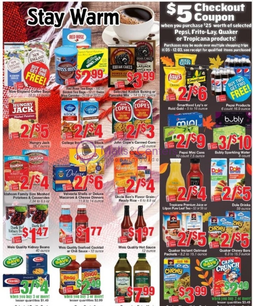 Weis Markets Weekly Ad - sales & flyers specials - MallsCenters