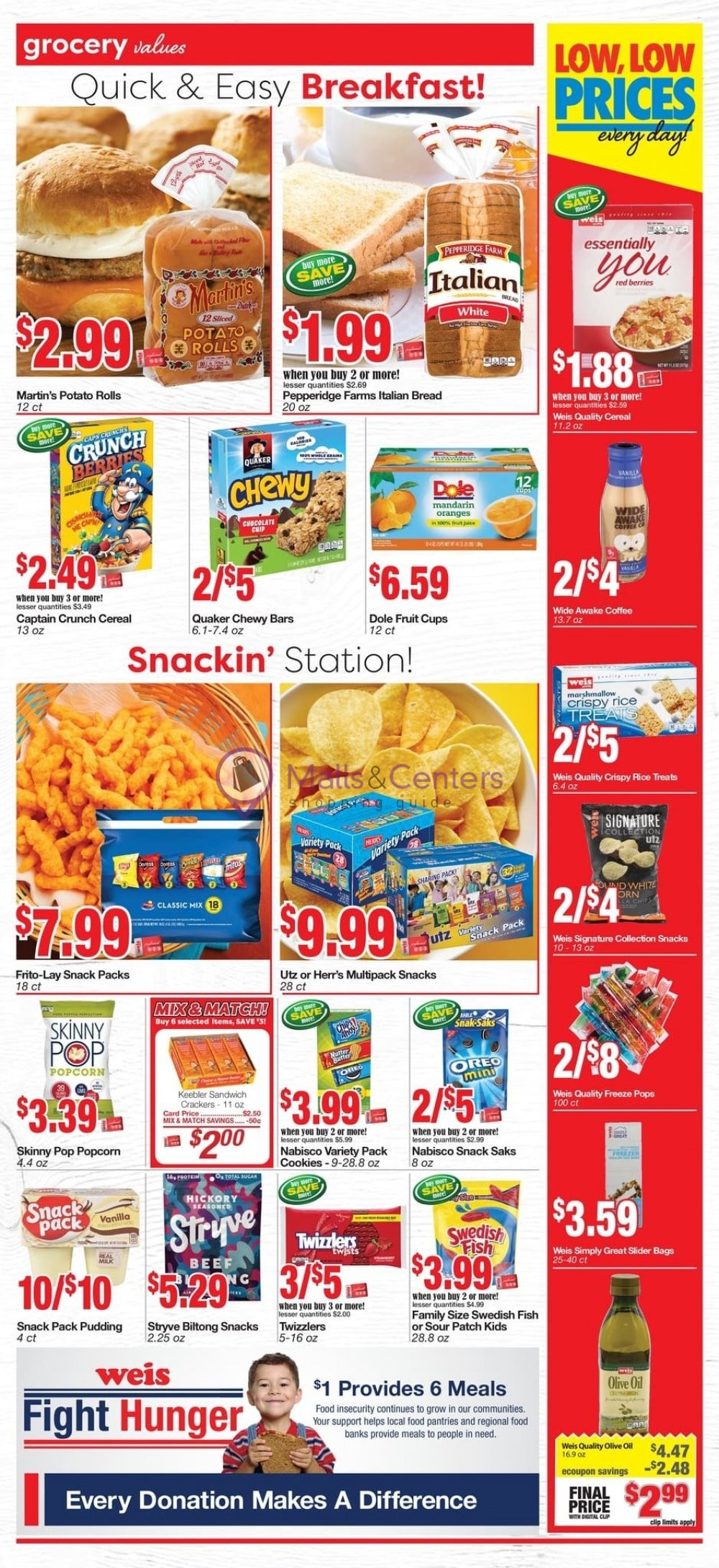 Weis Markets Weekly Ad - sales & flyers specials - MallsCenters