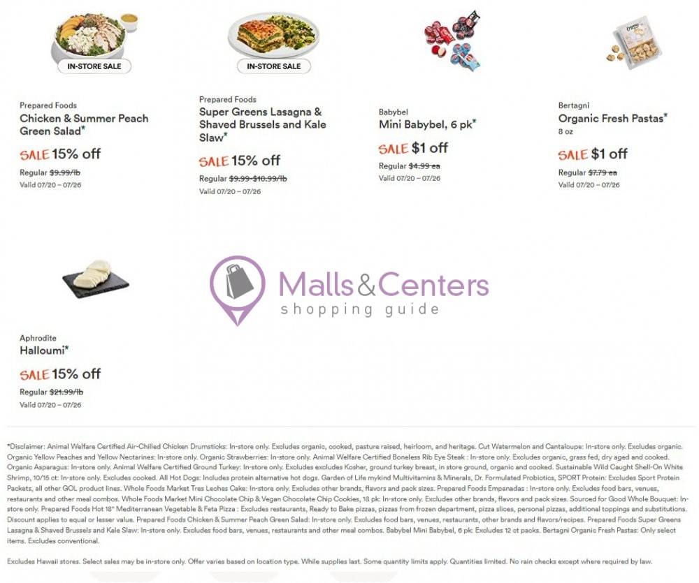 Whole Foods Market Weekly Ad - sales & flyers specials - MallsCenters