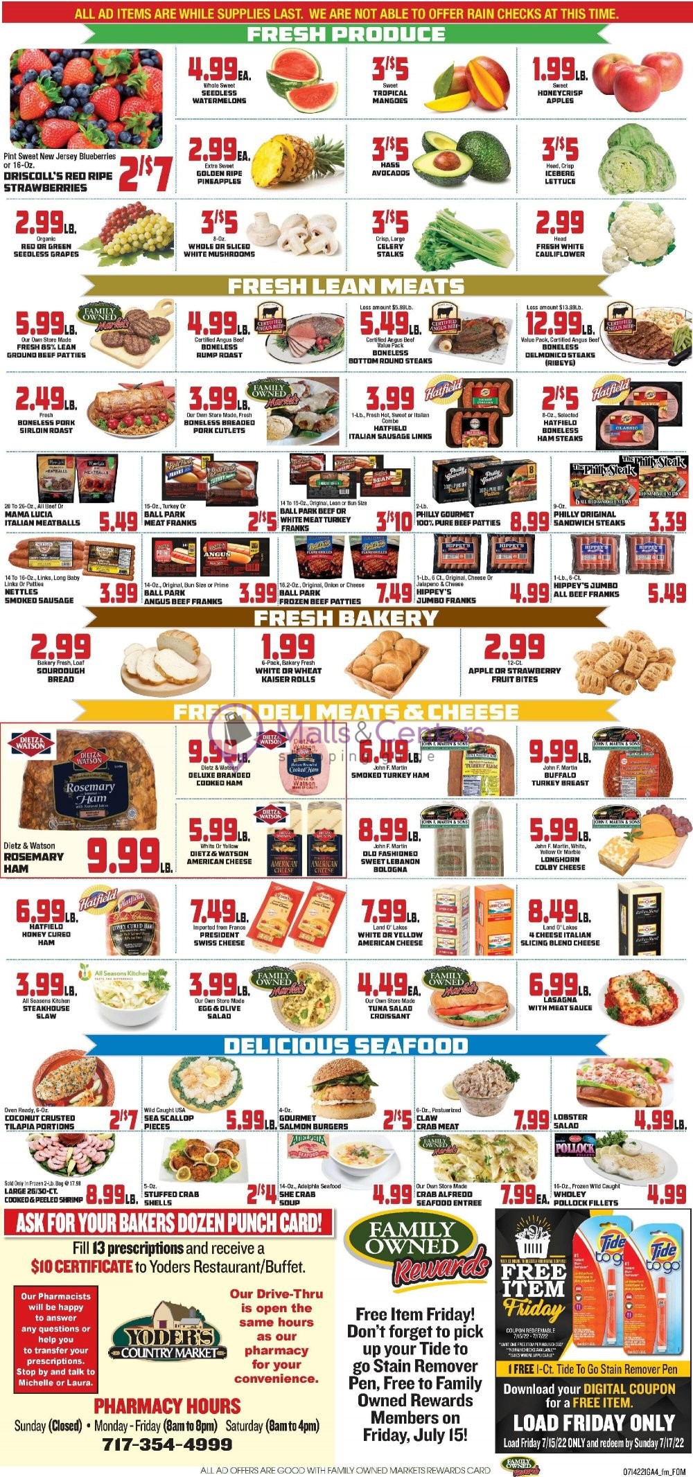 Yoder's Country Market Weekly Ad - sales & flyers specials - MallsCenters