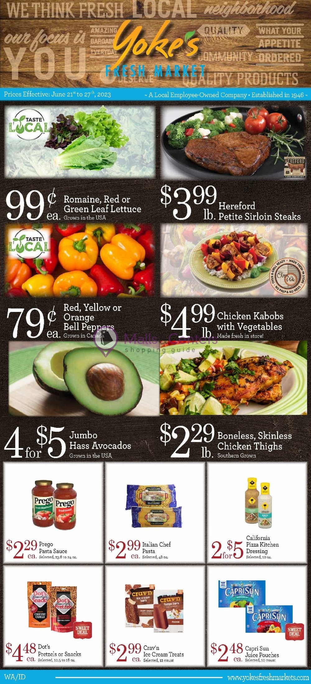 Yoke's Fresh Markets Weekly ad valid from 06/21/2023 to 06/27/2023 ...